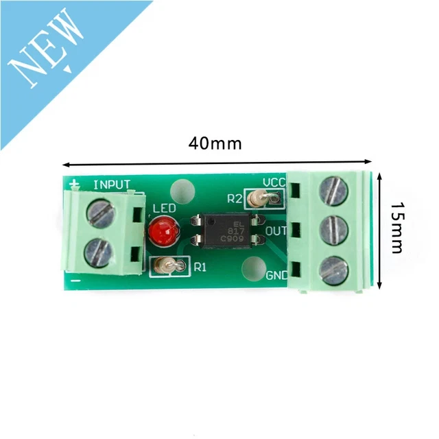 1 CHANNEL OPTO-ISOLATOR optoisolator optocoupler Arduino 5V 12V 24V $6. ...