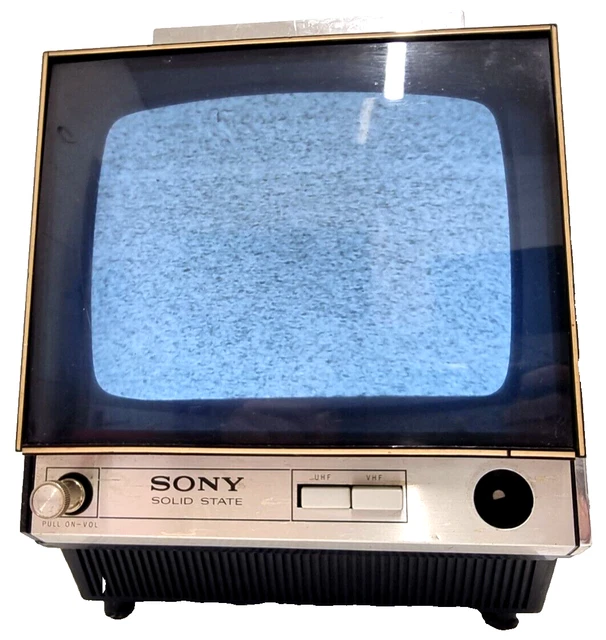 SONY SOLID STATE Transistor 9-90UB 8” TV Television 1970s Working £55. ...