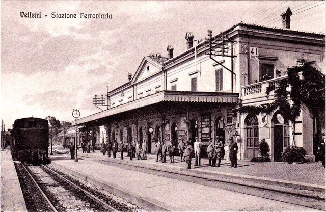 CARTOLINA 1915 VELLETRI. Stazione Ferroviaria. Animata. Bellissima ...