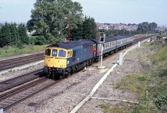 ORIGINAL 35MM SLIDE BR Class 33 no. 33011 at Weymouth +rights for use £ ...