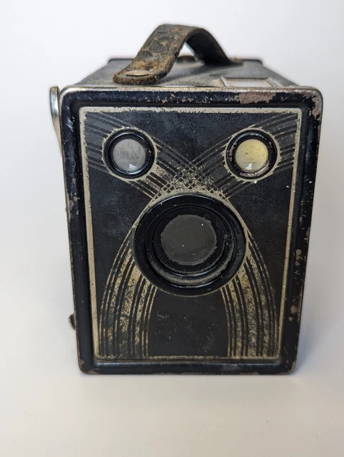 VINTAGE 1930'S SEARS Roebuck Ansco Marvel S-20 Art Deco Box Camera 120 ...