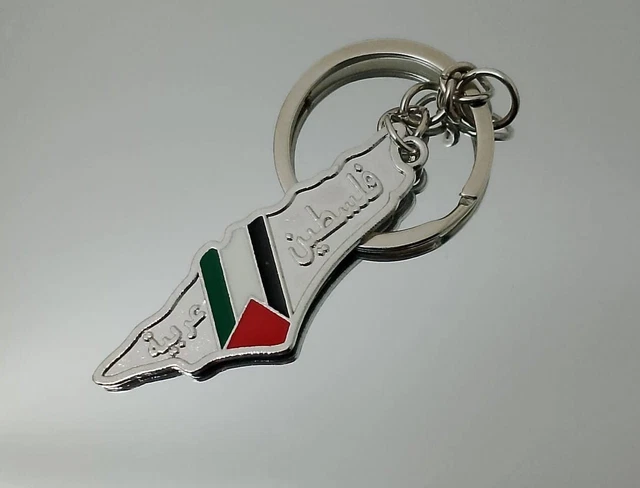 MEDAL MAP PALESTINE Palestinian Flag Arabic Names CitiesPalestinian ...