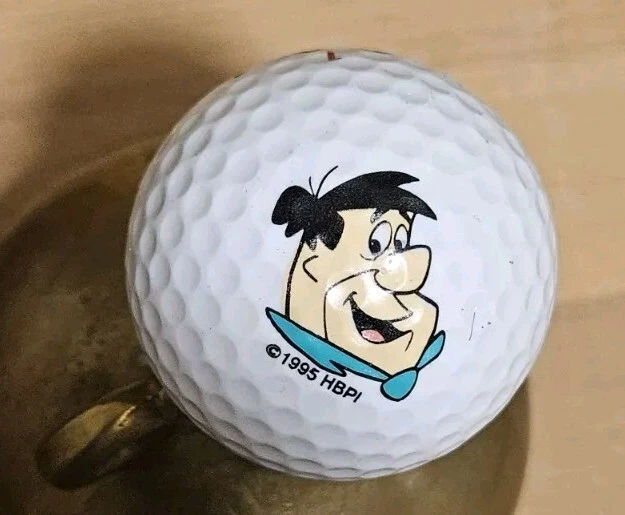 HANNA BARBERA FLORIDA Fred Feuerstein Flintstone Original 1995 Golfball ...