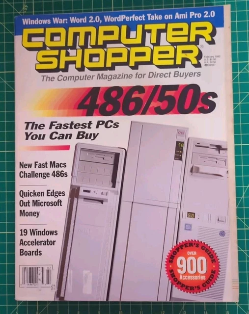 COMPUTER SHOPPER MAGAZINE - February 1992 486/50s The Fastest PCs You ...
