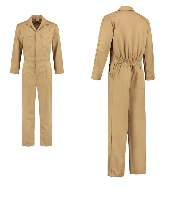 PROFI OVERALL BEIGE khaki 44-66 Arbeitsoverall Arbeitsanzug Kombi ...