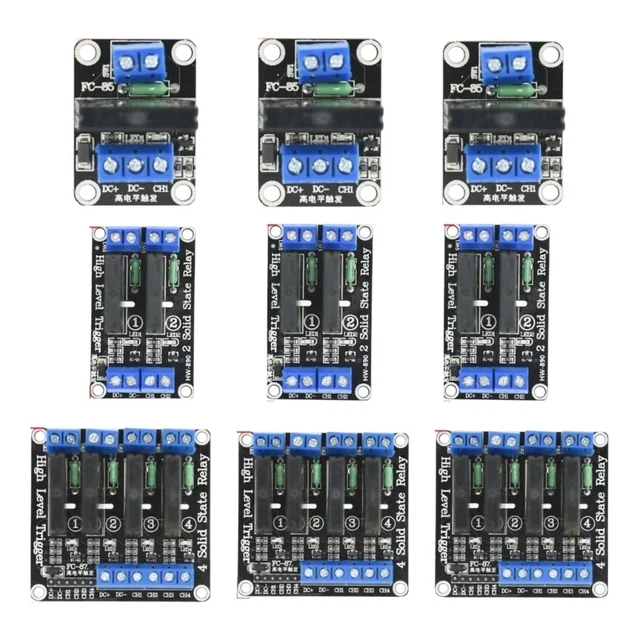 1/2/4 CHANNEL SOLID States Relays Module 5V 12V 24V High Level Triggers ...