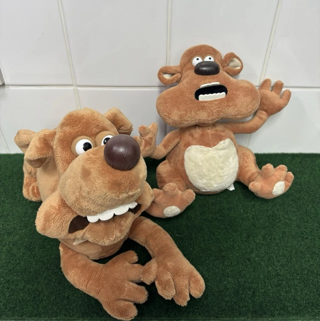 AARDMAN CREATURE COMFORTS Trixie large dog soft toy 2003 And Fluffy The ...