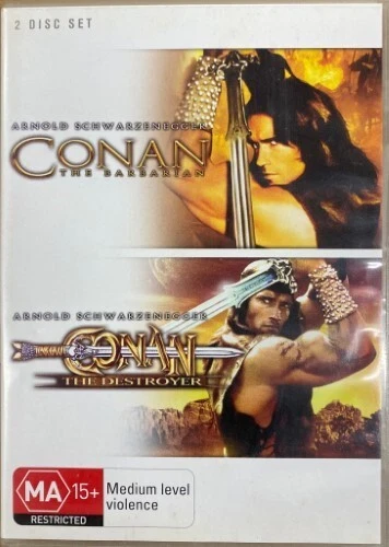 CONAN THE BARBARIAN + Conan The Destroyer : 2 Disc very good condition ...