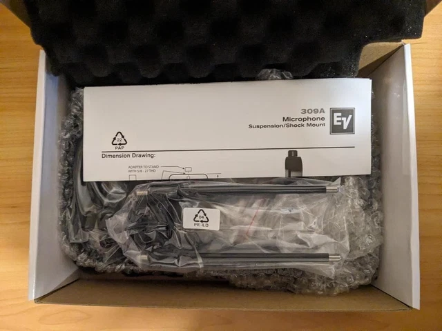 ELECTRO-VOICE 309A SHOCK Mount Suspension For RE20 RE320 RE27N/D New £ ...