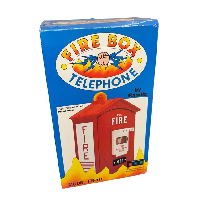 VINTAGE RANDIX FIRE Call Box Telephone Model FB-911 NEW OPEN BOX £80.33 ...