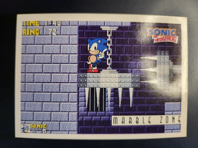 1993 TOPPS SONIC the Hedgehog Marble Zone Card #5 EUR 3,31 - PicClick FR