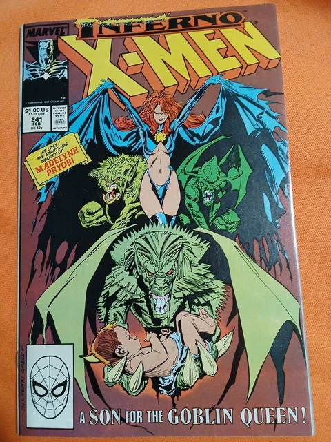 UNCANNY X-MEN # 241 - Origin of Madelyne Pryor as Goblin Queen £5.94 ...