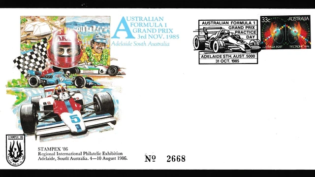 1985 STAMPEX '86 ADELAIDE DECIMAL STAMP COMMEMORATIVE COVER LIMITED No ...