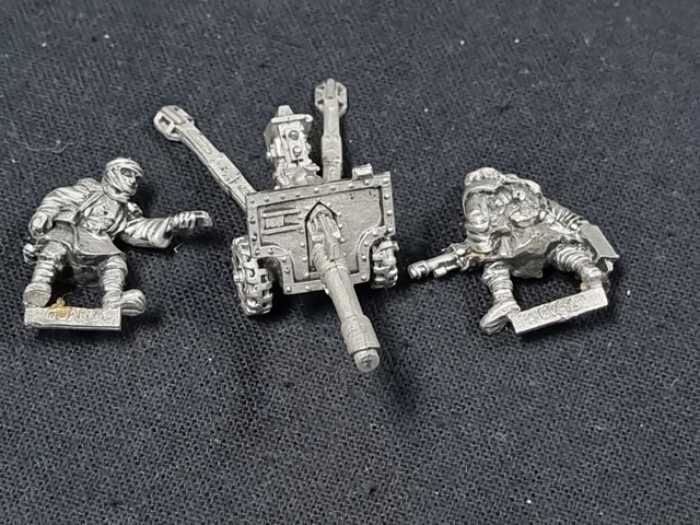 WARHAMMER 40K IMPERIAL Guard Tallarn Desert Raider Lascannon Team Metal ...