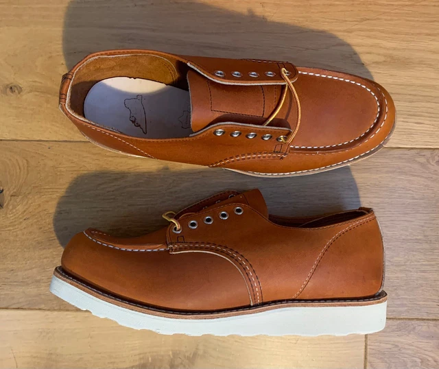 RED WING MENS Shoes Shop Moc Oxford Lace-Up. 8092. Oro. New With Box ...