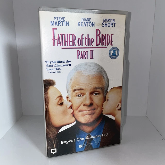 FATHER OF THE Bride 2 VHS Video Tape - Steve Martin Diane Keaton Comedy ...