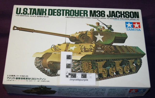 TAMIYA M36 JACKSON Tank Destroyer 1:35 scale model tank kit MT153 ...