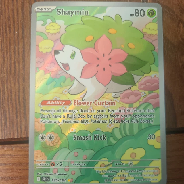 POKÉMON TCG DESTINED Rivals Shaymin Illustration Rare 185/182 £27.76 ...