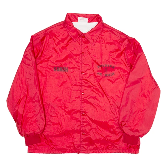 VINTAGE MAKLEIN COACH USA Jacket Red 90s Mens XL £21.43 - PicClick UK