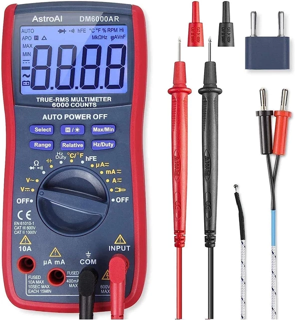 ASTROAI DIGITAL MULTIMETER, TRMS 6000 Counts Multimeters Manual and ...