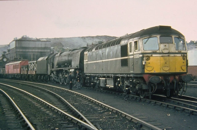 35MM SLIDE. BRCW / B.R. Class 26 locomotive D5305 at Perth. 31 Aug ...
