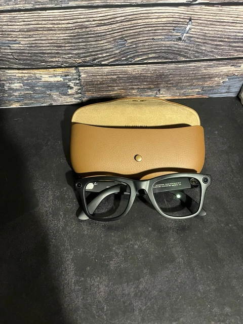 RAY-BAN META WAYFARER Smart Sunglasses - Matte Black /Amethyst ...