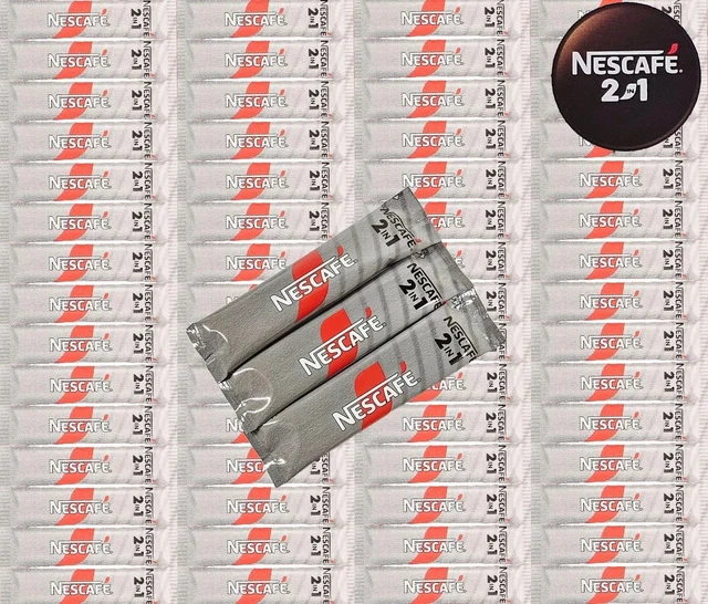50 X NESCAFE 2 in 1 Original Individual Instant Coffee Sachets Sticks £ ...