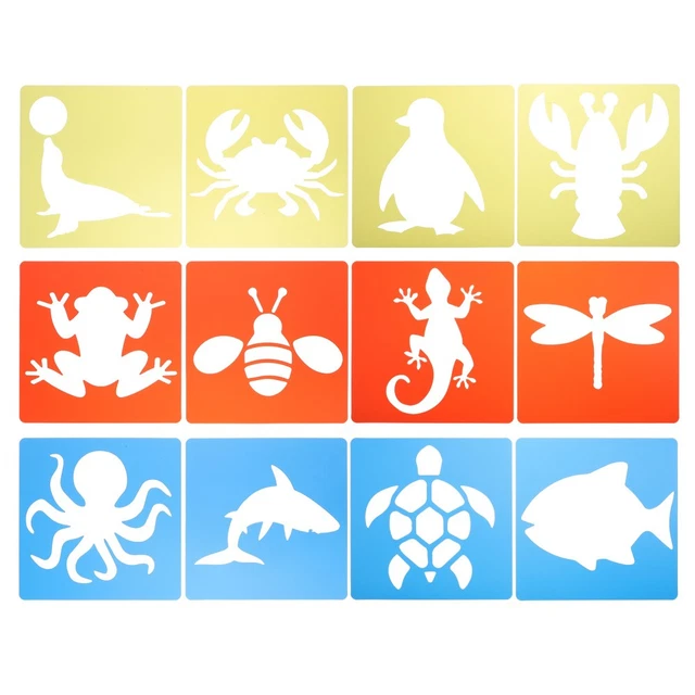 KIDS PAINTING TEMPLATES Animal Stencil Craft Crafts Making Tools $28.26 ...