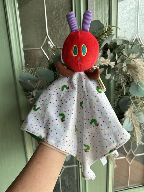 THE VERY HUNGRY Caterpillar Green Soft Plush Doudou Toy Comforter eric ...