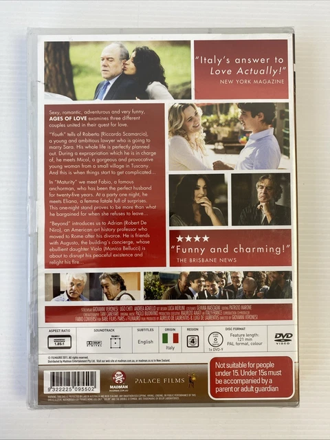 AGES OF LOVE (DVD, 2011) Robert De Niro , Monica Bellucci - Brand New ...