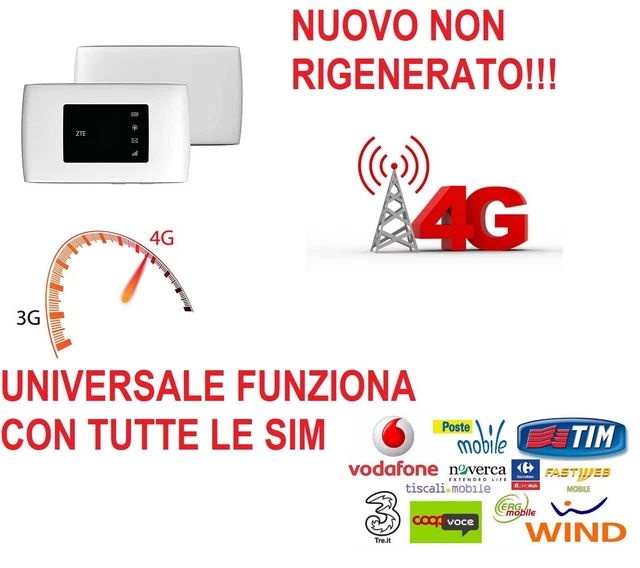 MODEM 4G WIFI Portable Tim Trois Vent Illiad Vent Fastweb Universel ...