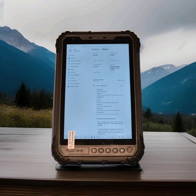 8& WINDOWS 11 Outdoor Tablet, IP65, Intel Core i5, 8/256GB, LTE, SCR ...
