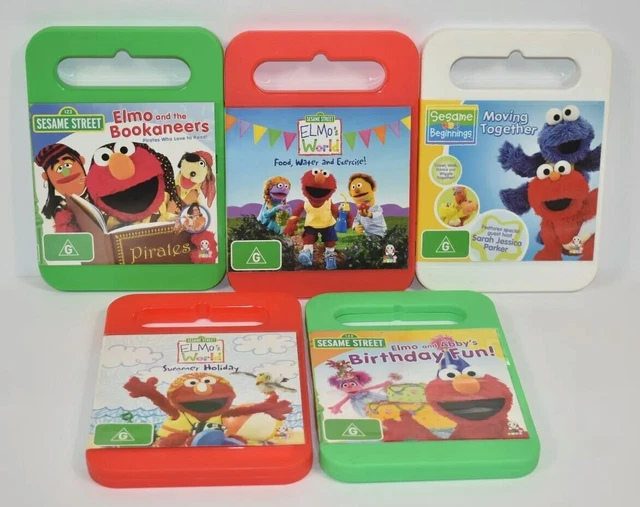 ELMO 5X DVD Elmos World Sesame Street PAL Region 4 Bundle $45.50 ...