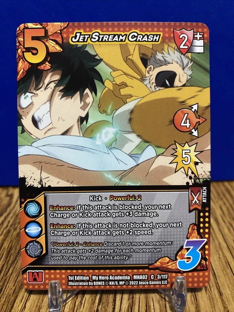 UNIVERSUS MY HERO Academia Crimson Rampage Jet Stream Crash 3/117 NM/M ...