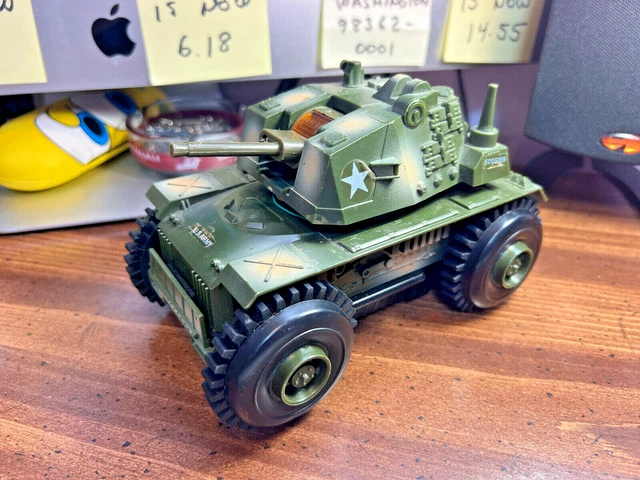 RARE VINTAGE 1986 Soma Tank Camo Tan ~ 2 AA Battery Powered ~ PARTS ...