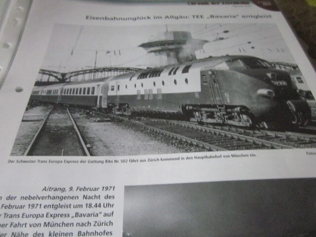 EISENBAHN CHRONIK N 4/5A 1971 TEE Bavaria entgleist EUR 4,81 - PicClick DE