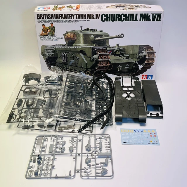 TAMIYA 35210 1:35TH scale British Infantry Tank Mk.IV Churchill Mk.VII ...