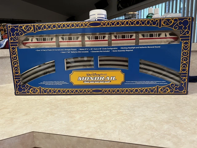 WALT DISNEY WORLD Monorail Playset - Red Line Train with All Track ...