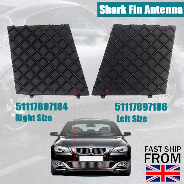 PAIR FRONT BUMPER Cover Lower Mesh Grill Trim For BMW E60 E61 M Sport ...