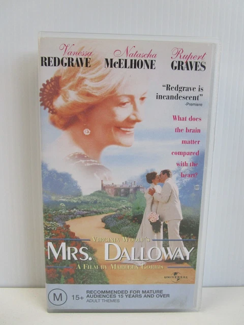 MRS. DALLOWAY, VANESSA Redgrave VHS Tape, Vintage Video, Movie M, 1997 ...