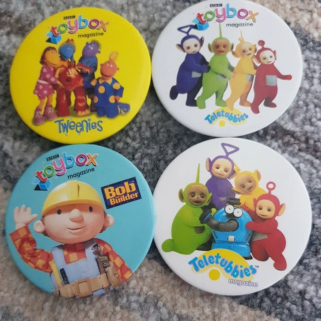 TOYBOX BADGES X4 Tweenies,Bob The Builder And Teletubbies £2.99 ...