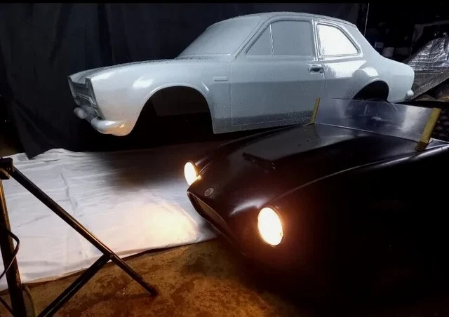 1/2 SCALE FORD escort mk1 Junior ,Totrod ,go kart, hand made body GRP ...