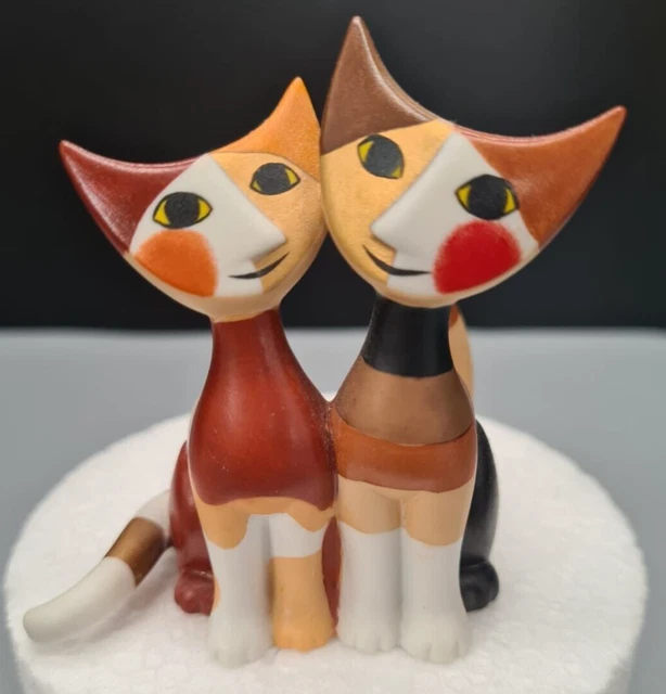 GOEBEL ROSINA WACHTMEISTER Katze Minikatzen Liebespaar Micio & Micia 7 cm EUR 22,00 - PicClick DE