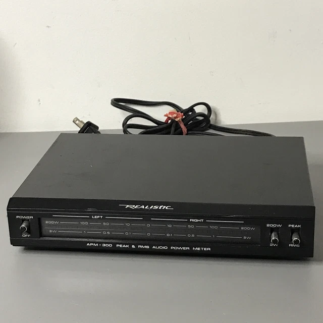 REALISTIC APM-300 PEAK & RMS Audio Power Meter Unit - Tested & Working ...