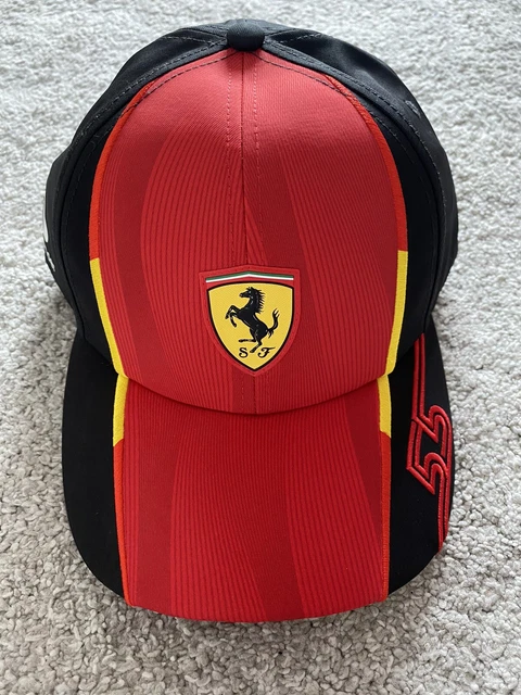 FERRARI F1 2023 Driver Team Issue personal cap hat Carlos Sainz Pro ...