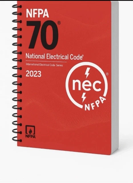 NFPA 70 NATIONAL Electrical Code NEC 2023 Edition Spiral Bound ...