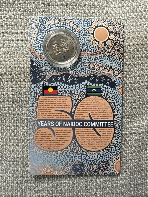 AUSTRALIA NAIDOC 50TH Anniversary 2024 50c Colour Uncirculated Coin 🖐IN HAND 🚚 $98.00 - PicClick AU