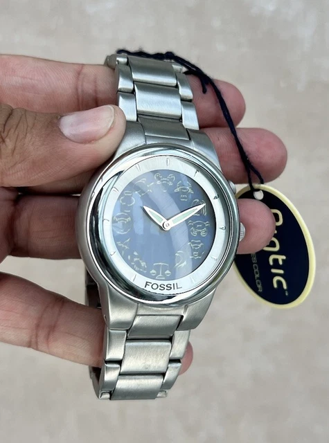 RARE ZODIAC SIGNS FOSSIL Big Tic JR-8152 Animated Watch, Box Tags New Battery £250.00 - PicClick UK