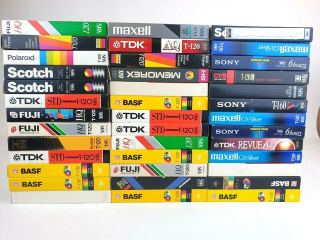 39 VHS TAPES Lot Sold as Pre-Recorded Blanks 90s News Police Dramas ...