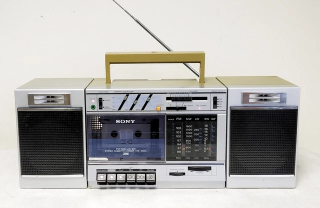 VINTAGE SONY CFS-3000L Stereo Cassette Radio Stereo Boombox £39.95 ...